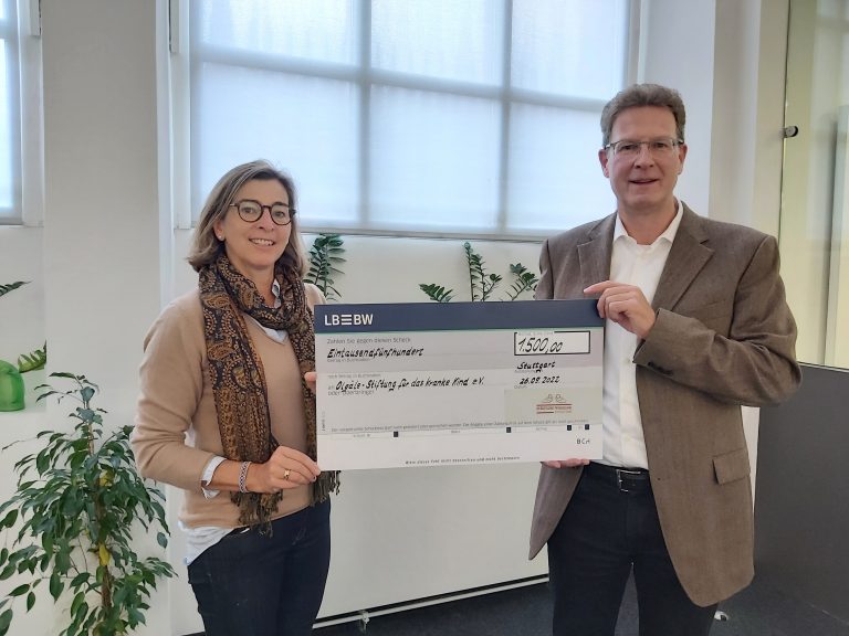 1500 Euro Spende anlässlich 150 Jahre Städtische Pfandleihe Stuttgart ...